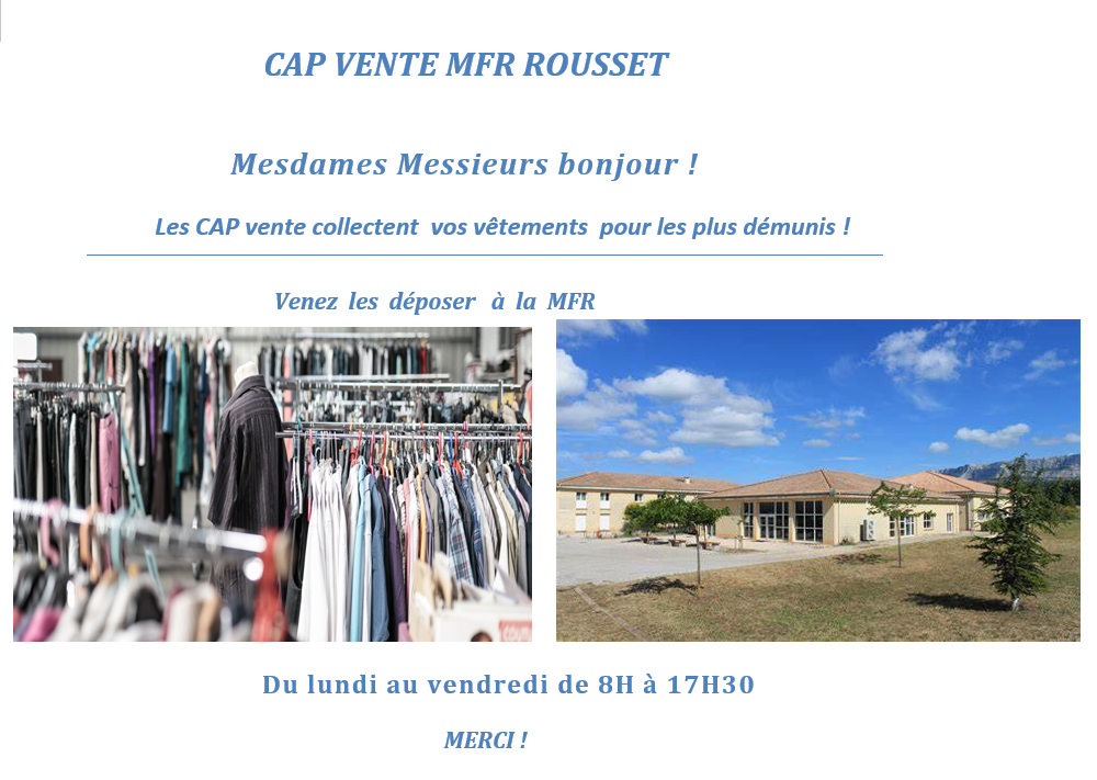 les actualités de la MFR de Rousset