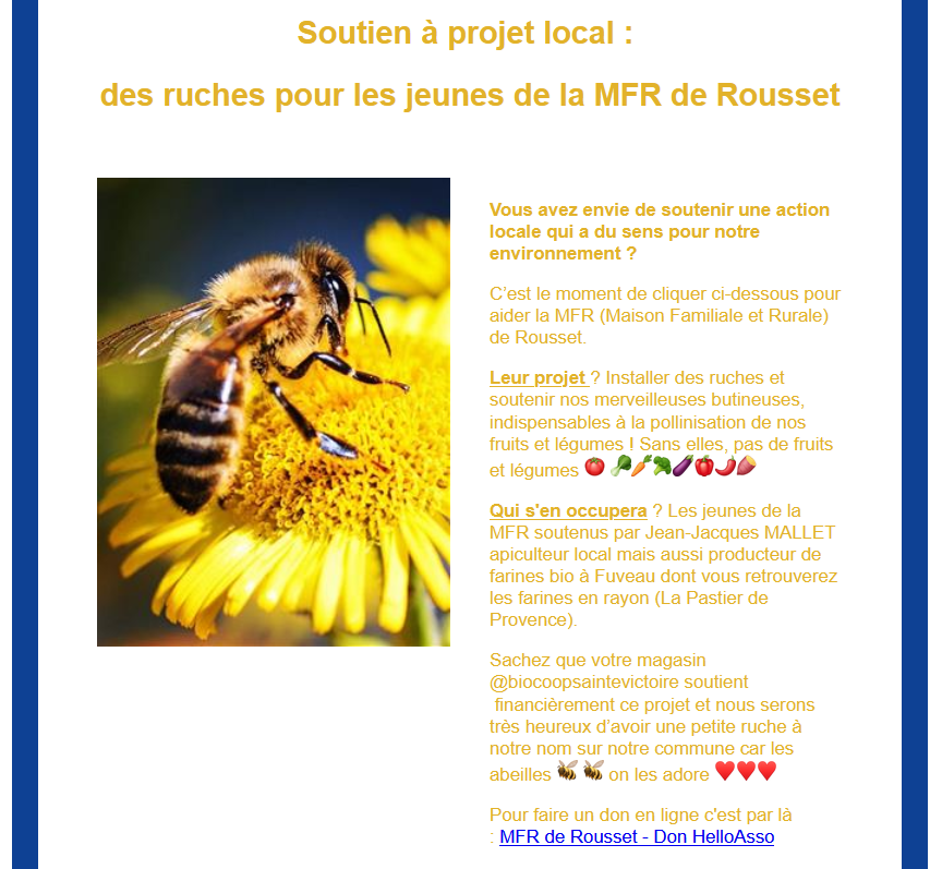 les actualités de la MFR de Rousset